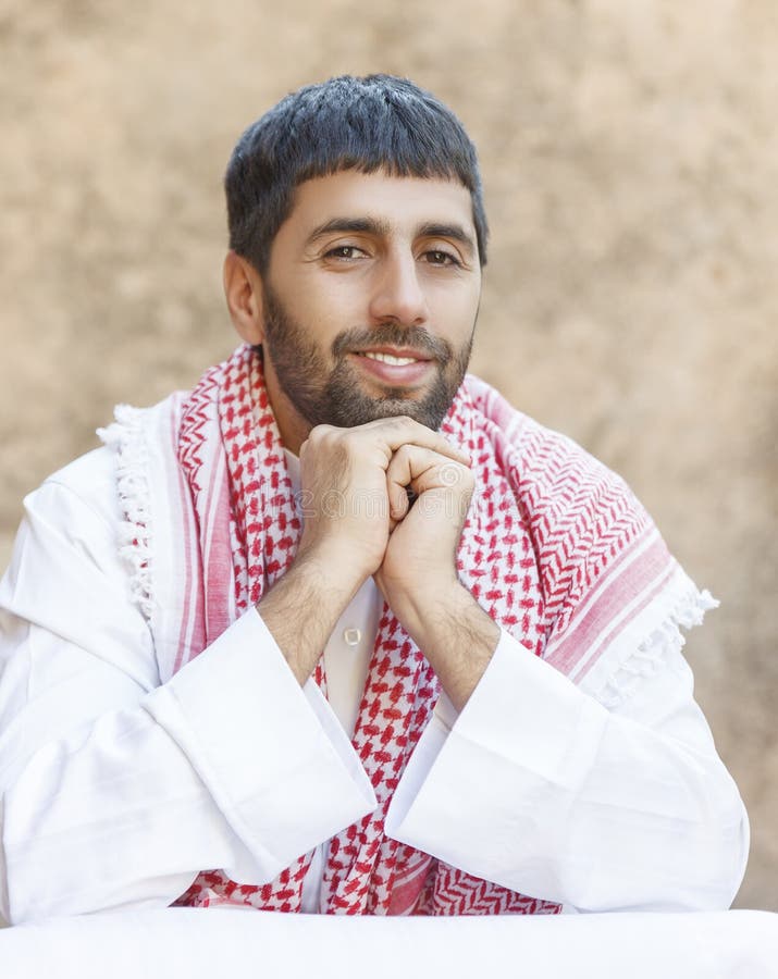 Young arabian man stock image. Image of beard, arabic - 81094983