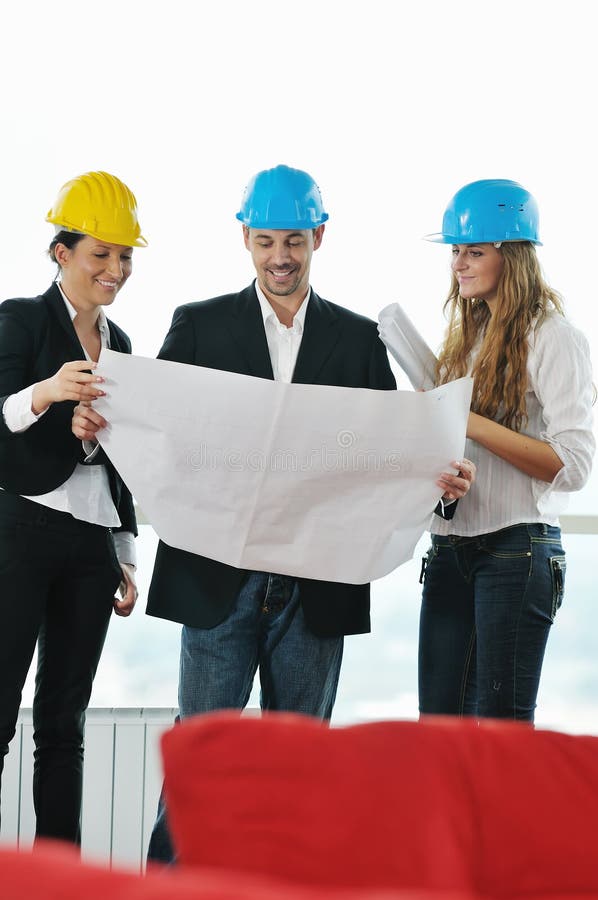 Young architect team stock image. Image of consultant - 11333927