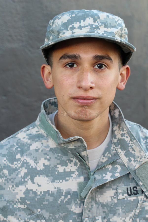 Young Army Man Showing Desolation Stock Photo - Image of pain, face ...
