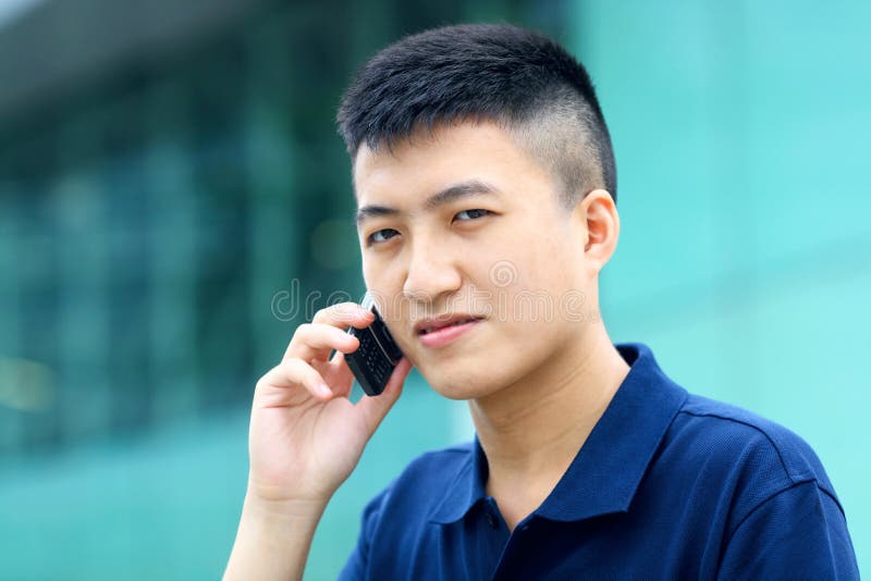 Man on mobile phone call stock photo. Image of person - 30312248