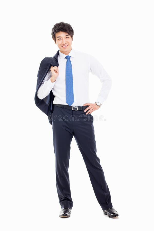 Happy Business Man Giving Presentation Stock Photo - Image of good ...