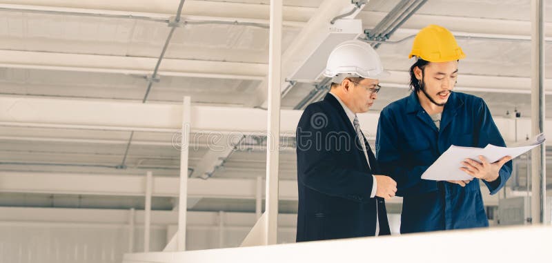 Asian Engineers Smile To Camera Stock Image - Image of factory ...
