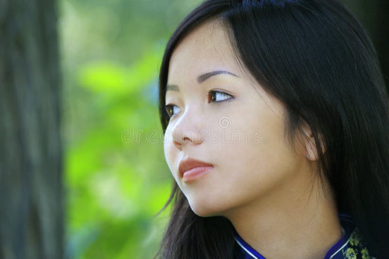 Young Asian Female stock image. Image of closeup, chinese - 5879173