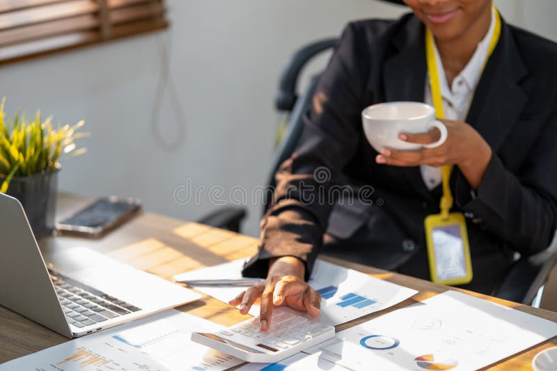 Young Asian Happy Employee Working Overtime in Office, Work by ...