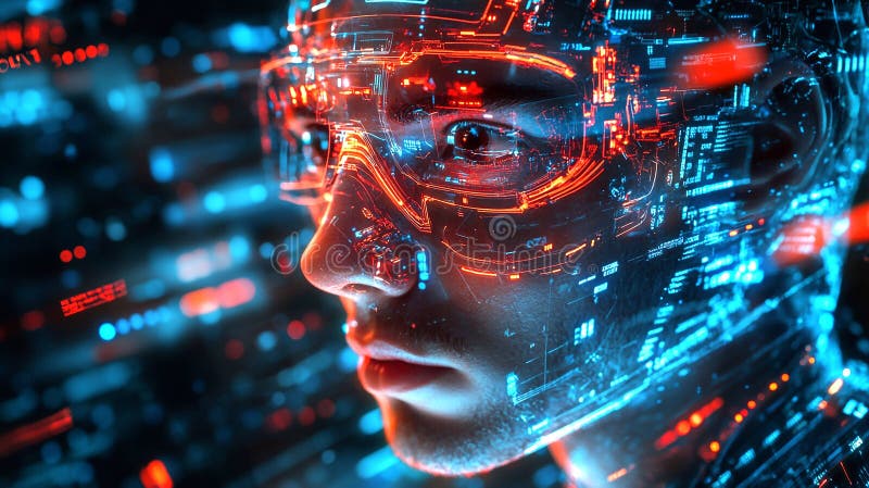 A Young Asian Male Engineer or Chinese Student Working on a Humanoid ...