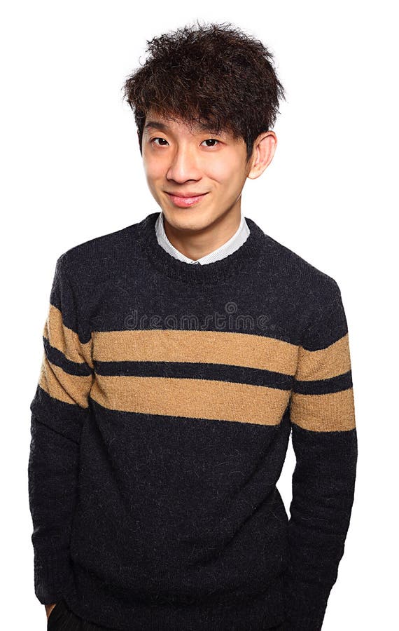 Young Asian Man Close Up Shot Stock Photo - Image of happiness ...