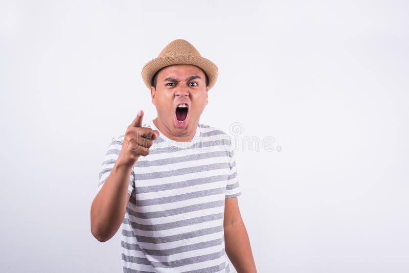 Young Asian Man Get Mad and Angry Stock Photo - Image of mouth, male ...