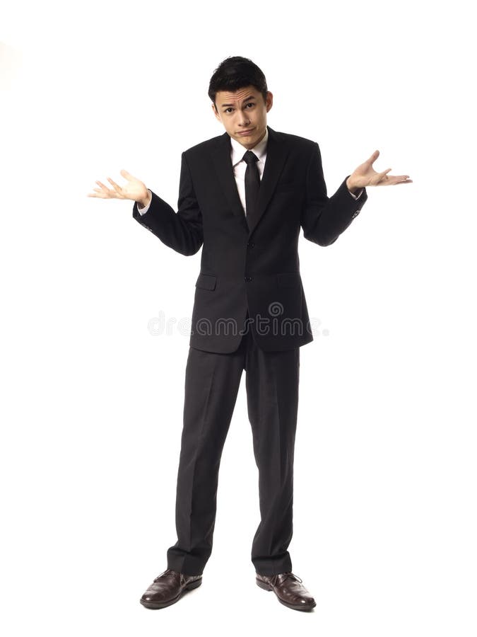 Business Man Shrug stock image. Image of business, young - 268523