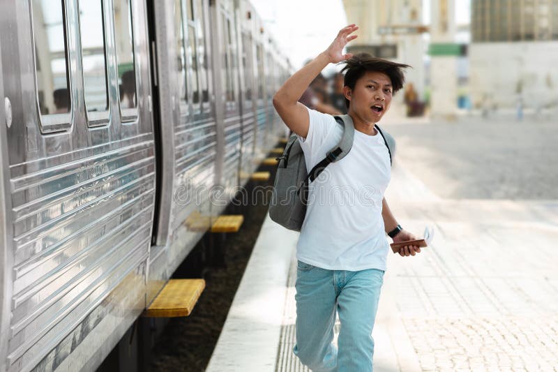 Man Chasing Train Stock Photos - Free & Royalty-Free Stock Photos from ...