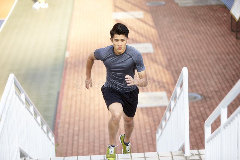 Young Asian Athlete Training Outdoors Stock Photo - Image of korea ...