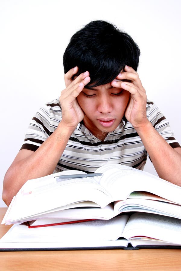 Young Asian Business Man Stressed Stock Image - Image of economic ...