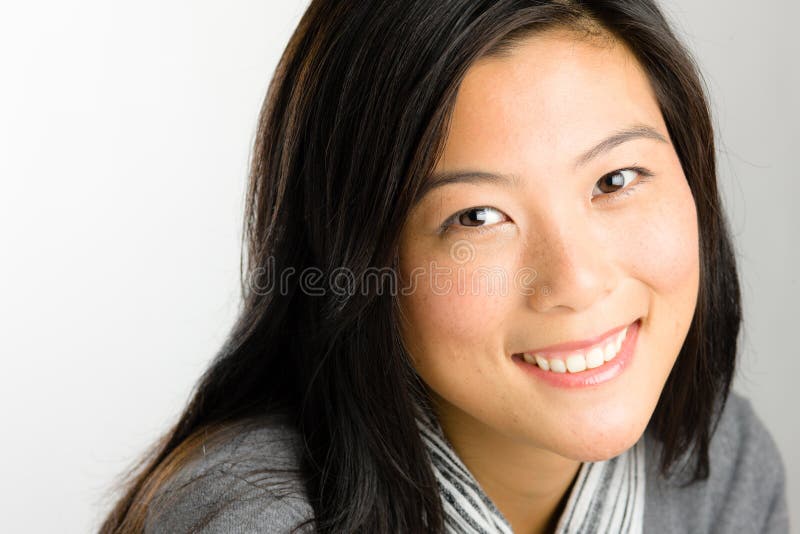Young Asian Woman stock image. Image of headshot, young - 17616949