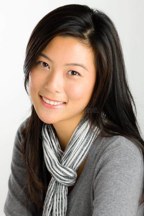 Young Asian Woman stock image. Image of ethnic, headshot - 17616993