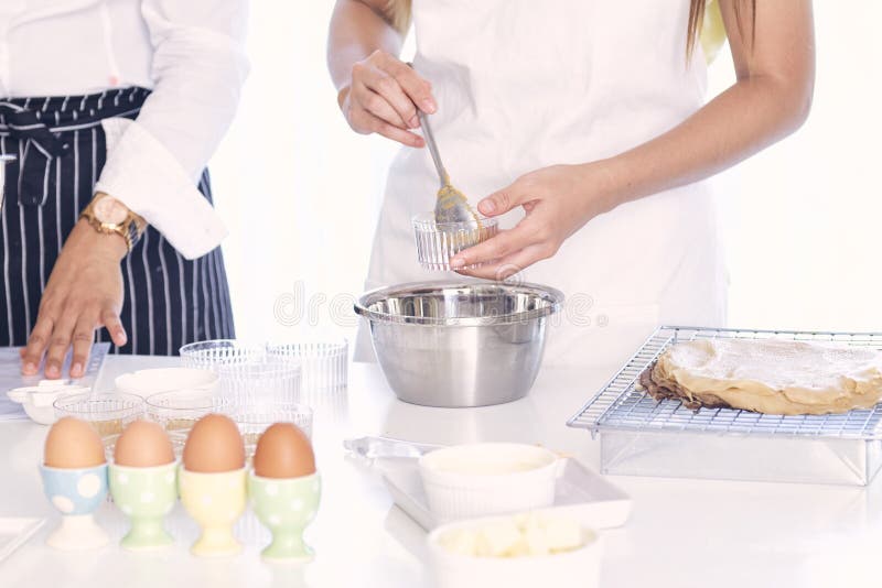 Womon are Making in the Kitchen Stock Image - Image of cooking, family ...