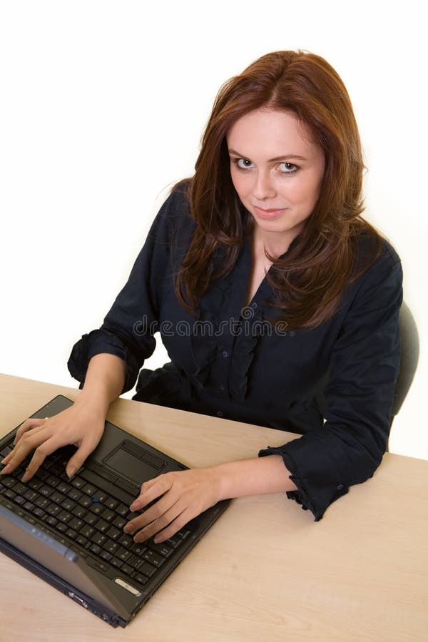 Young assistant stock image. Image of keyboard, adult - 4170313