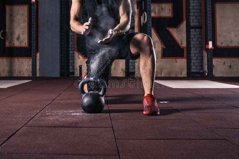 Young Athlete Getting Ready for Training Stock Image - Image of muscle ...