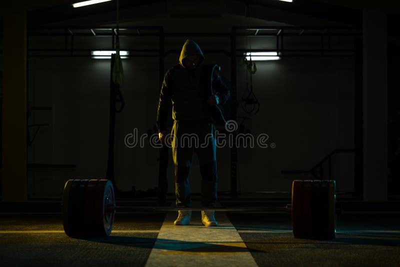 Young Athlete Getting Ready for Weight Lifting Training Stock Image ...