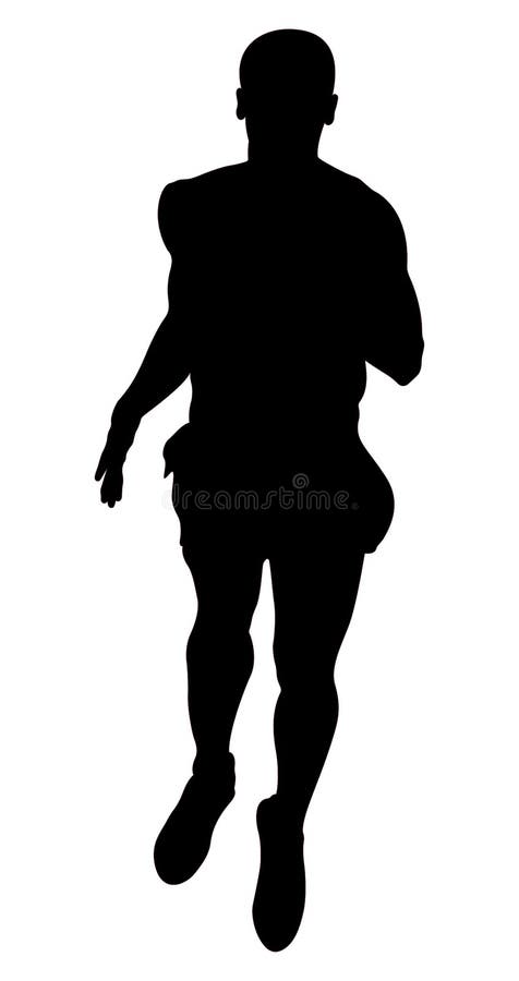 Young Athlete Middle Distance Runner Stock Vector - Illustration of ...