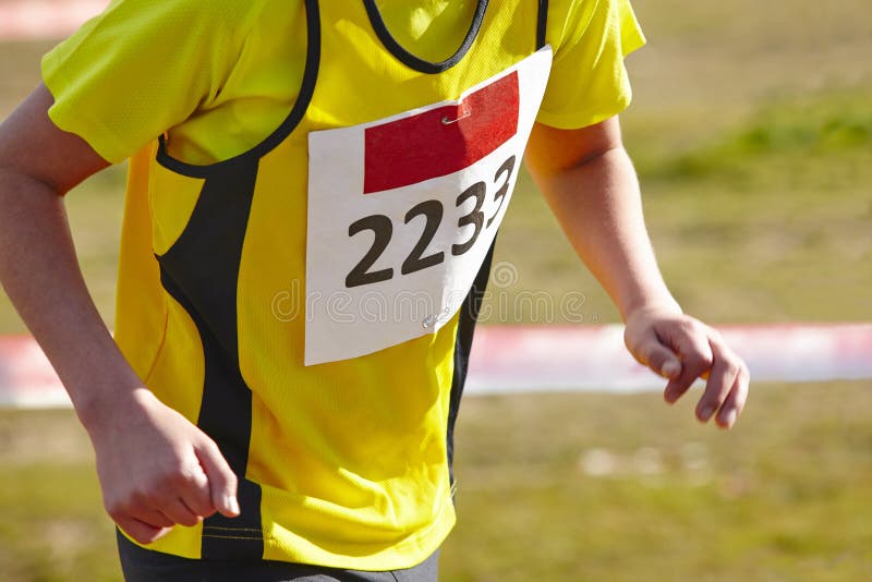 The 1 and 2 Number on Race Track in Football Stadium. Stock Photo ...