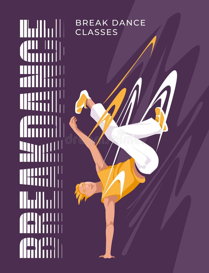 Break dancing Silhouette stock vector. Illustration of friendship ...