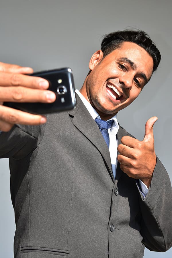 Selfy of Business Man stock photo. Image of selfie, business - 108009832