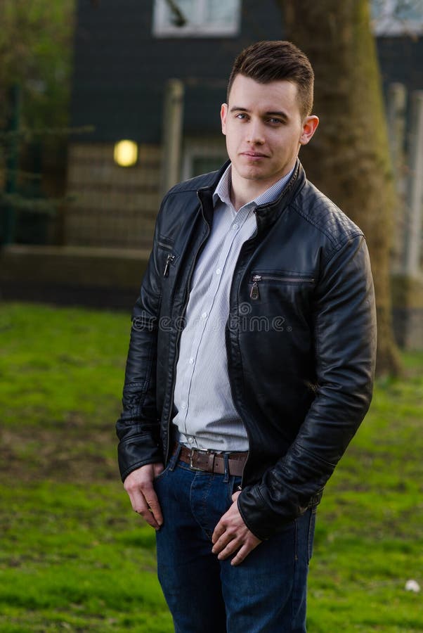 Young attractive male stock image. Image of outdoor, looking - 53337165