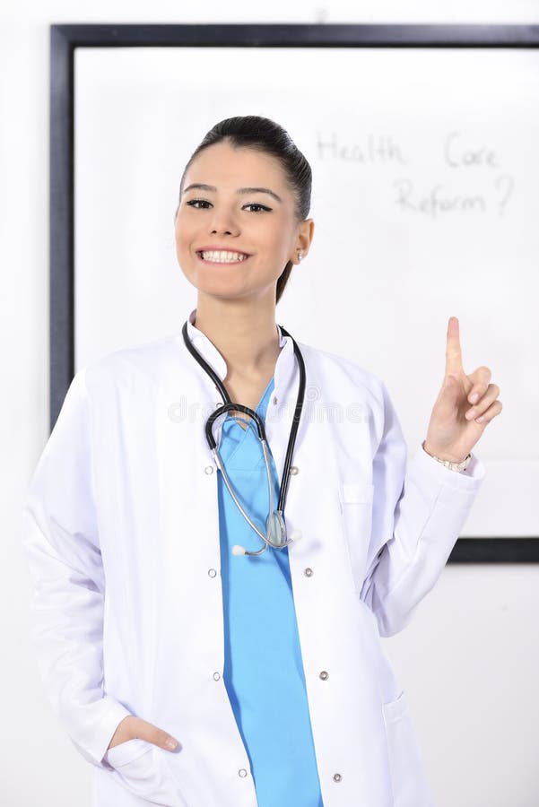 Young Attractive Medical Student Stock Image - Image of consultant ...