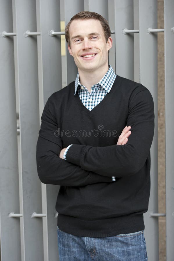 Young Attractive White Male Stock Photo - Image of alone, male: 52354440
