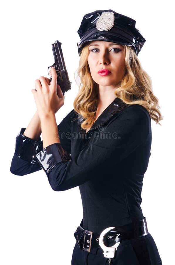 Young Attractive Woman Police Stock Photo - Image of enforcement, model ...