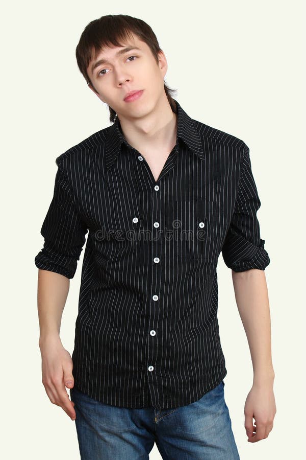 Young Attractive Young Man in Fashionable Clothes Stock Photo - Image ...