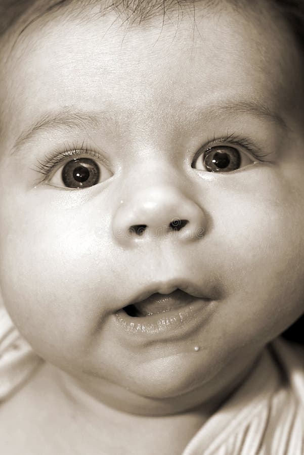 Young baby stock image. Image of adorable, young, expression - 23302457