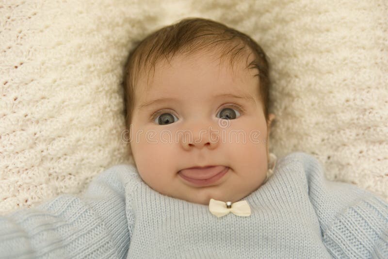 Young baby stock image. Image of infant, born, female - 41380727