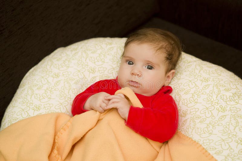 Young baby stock image. Image of female, fluffy, model - 41417641