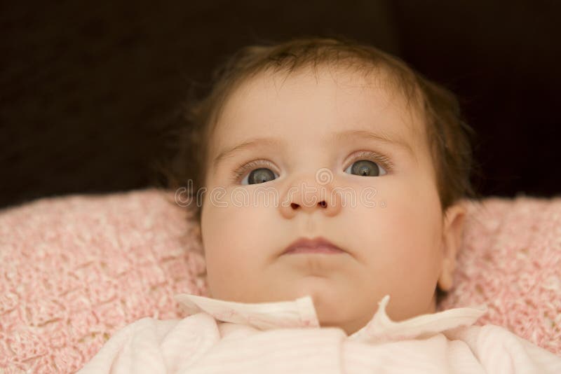 Young baby stock image. Image of looking, newborn, female - 43077249