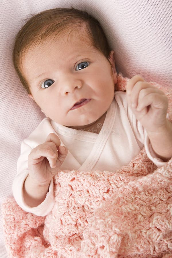 Young baby stock image. Image of caucasian, blanket, model - 66574315