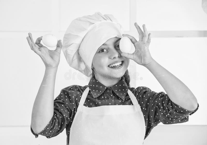 Young Baker Child with Eggs, Easter Stock Image - Image of girl ...