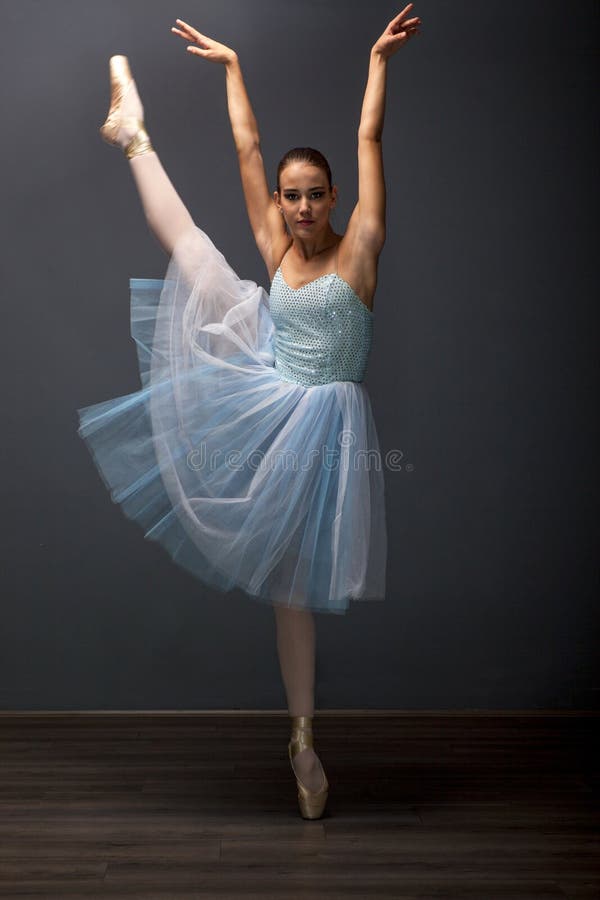 Young Ballerina in Ballet Pose Classical Dance Stock Photo - Image of ...