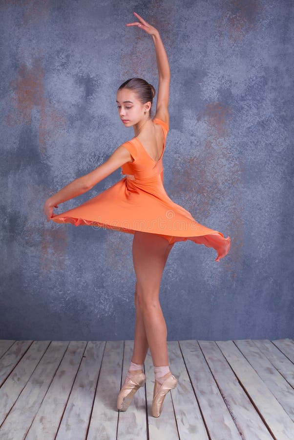 The Young Ballerina Dancing Stock Image - Image of dancing, baby: 62801789