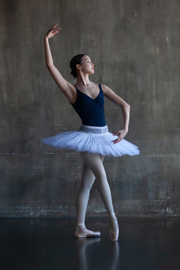 Young Ballerina in a Graceful Pose Stock Image - Image of girl, tutu ...
