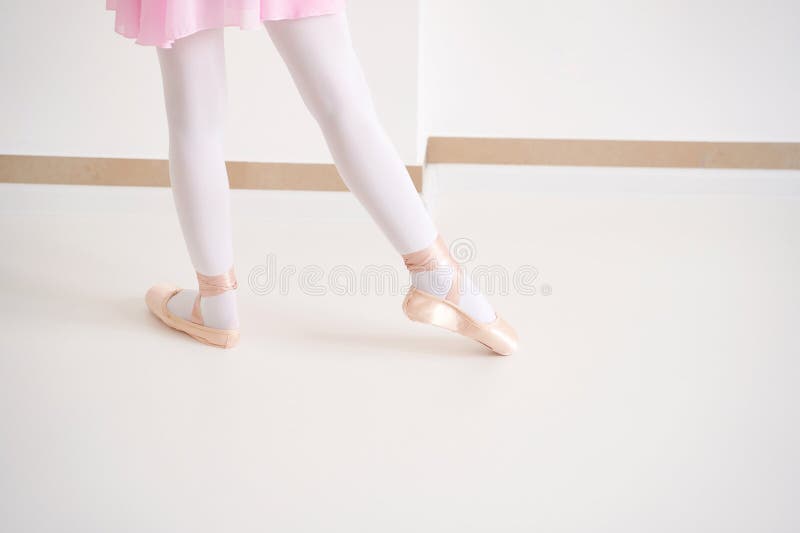 Young Ballet Girl at Studio Lesson. Training Performance Stock Photo ...