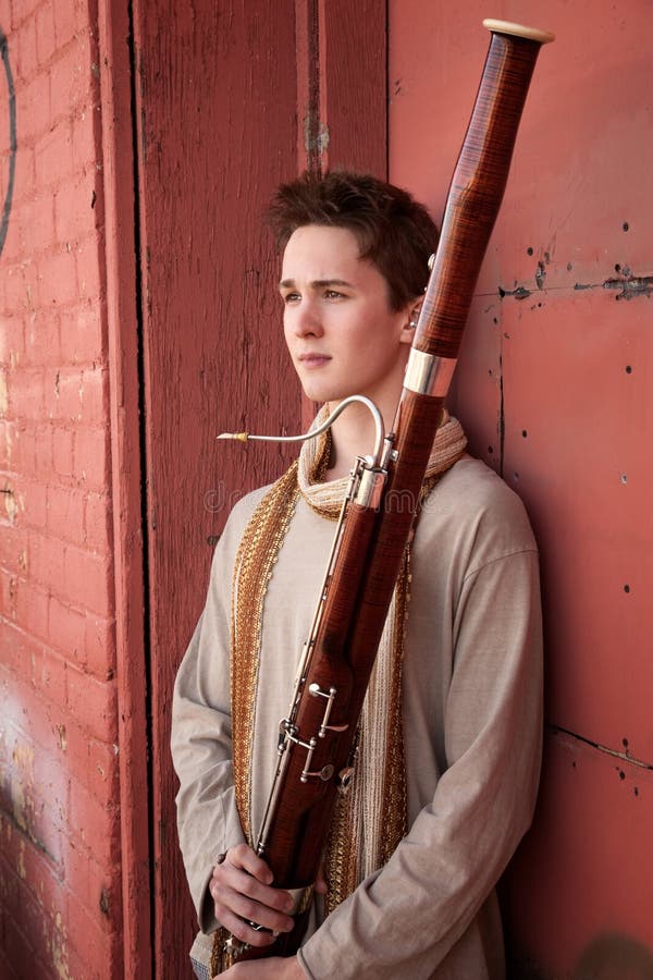 Bassoon Performer stock photo. Image of outside, artist - 18722782