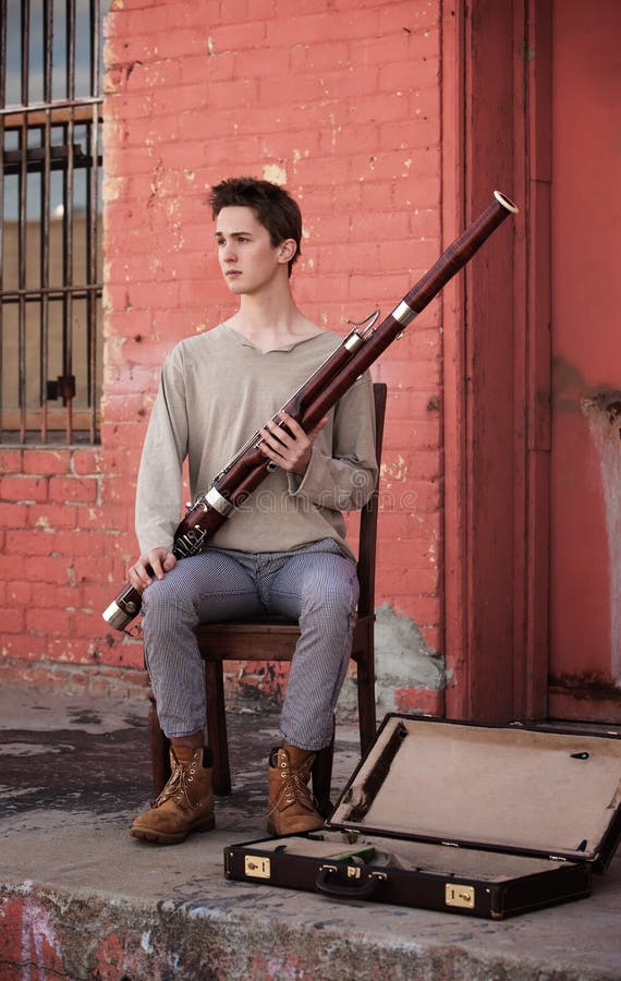 Young Bassoon Musician stock photo. Image of performer - 18803822