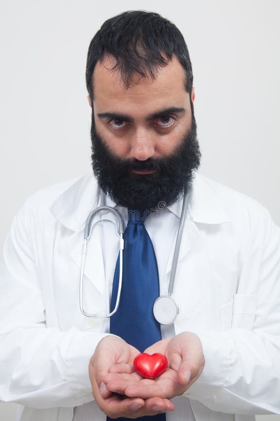 Young beard male doctor stock photo. Image of phone, beard - 23761878