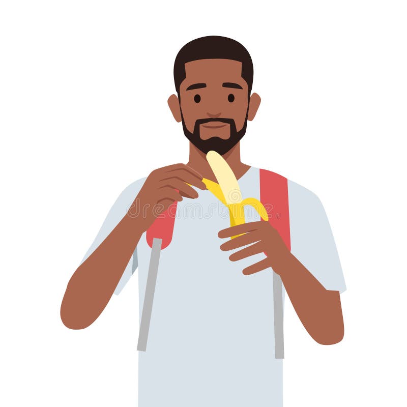 Man Eating Banana Stock Illustrations – 378 Man Eating Banana Stock ...