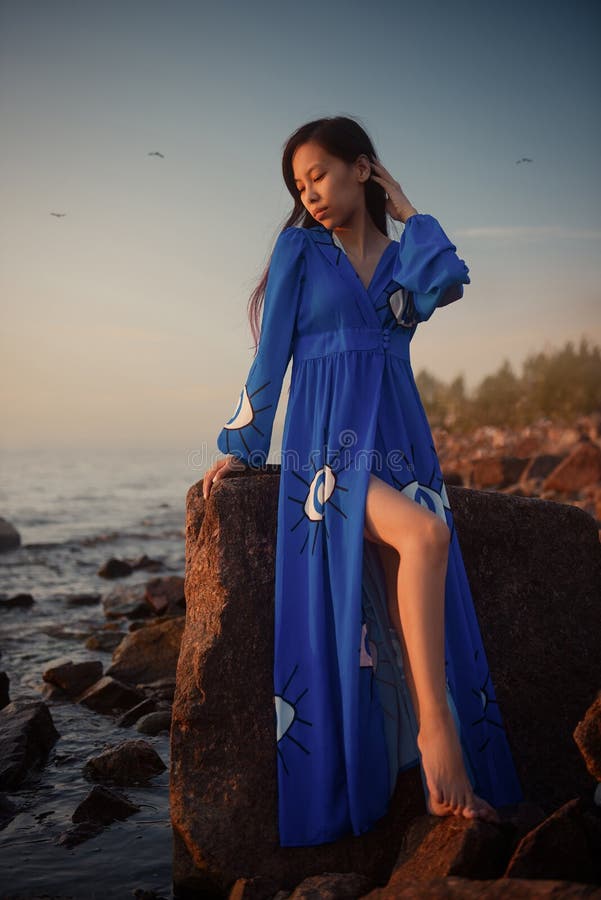 Young Beautiful Asian Woman Stock Image Image Of Fashion Evening
