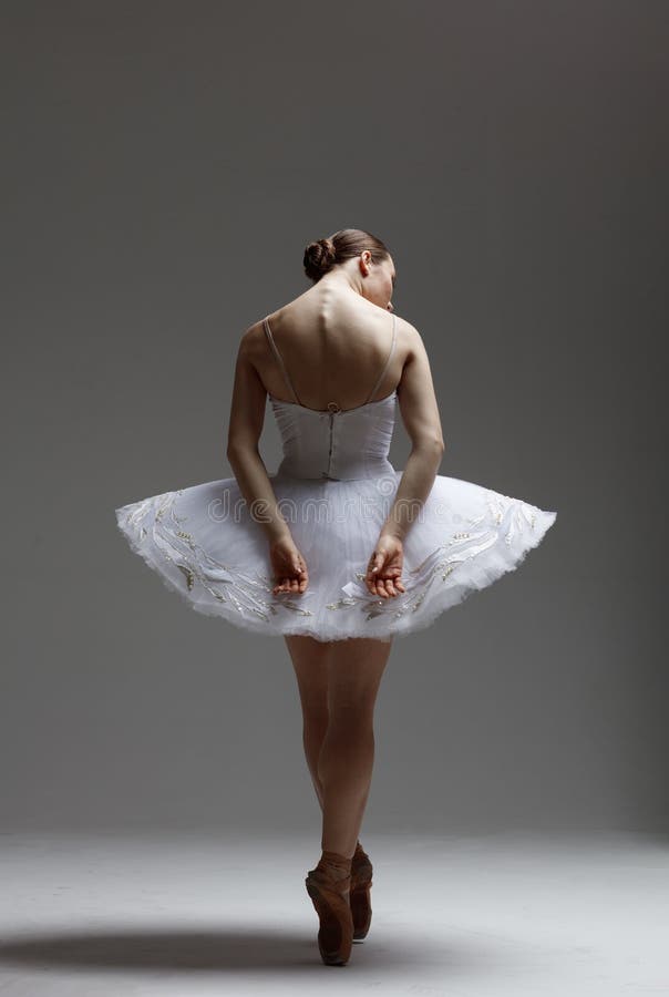 Young Beautiful Ballet Dancer is Posing in Studio Stock Image - Image ...