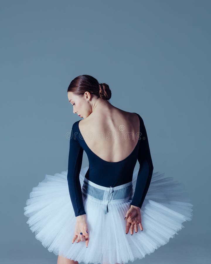 Young Beautiful Ballerina is Posing in Studio Stock Photo - Image of ...