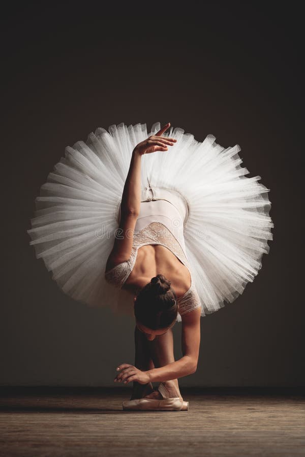 Ballerina Getting Ready for Training Stock Image - Image of foot ...