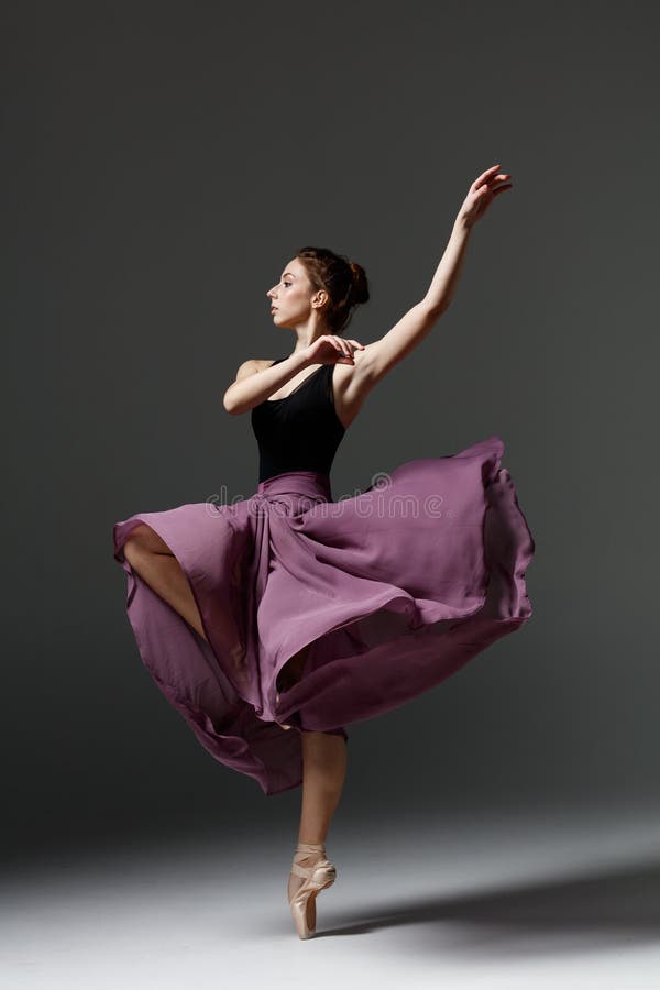 Young Beautiful Ballerina is Posing in Studio Stock Photo - Image of ...