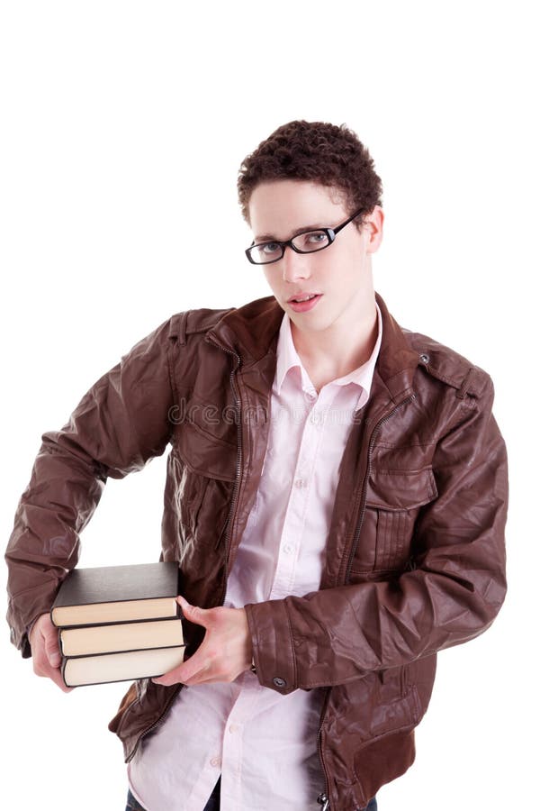 Cute Boy Reading a Book on His Desk Stock Photo - Image of reading ...
